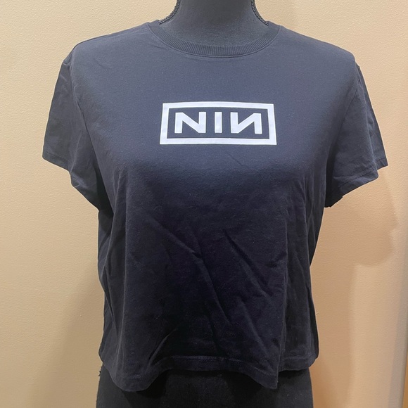 Tops | Nin Nine Inch Nails Logo Crop Top 9s Trent Reznor Closer ...